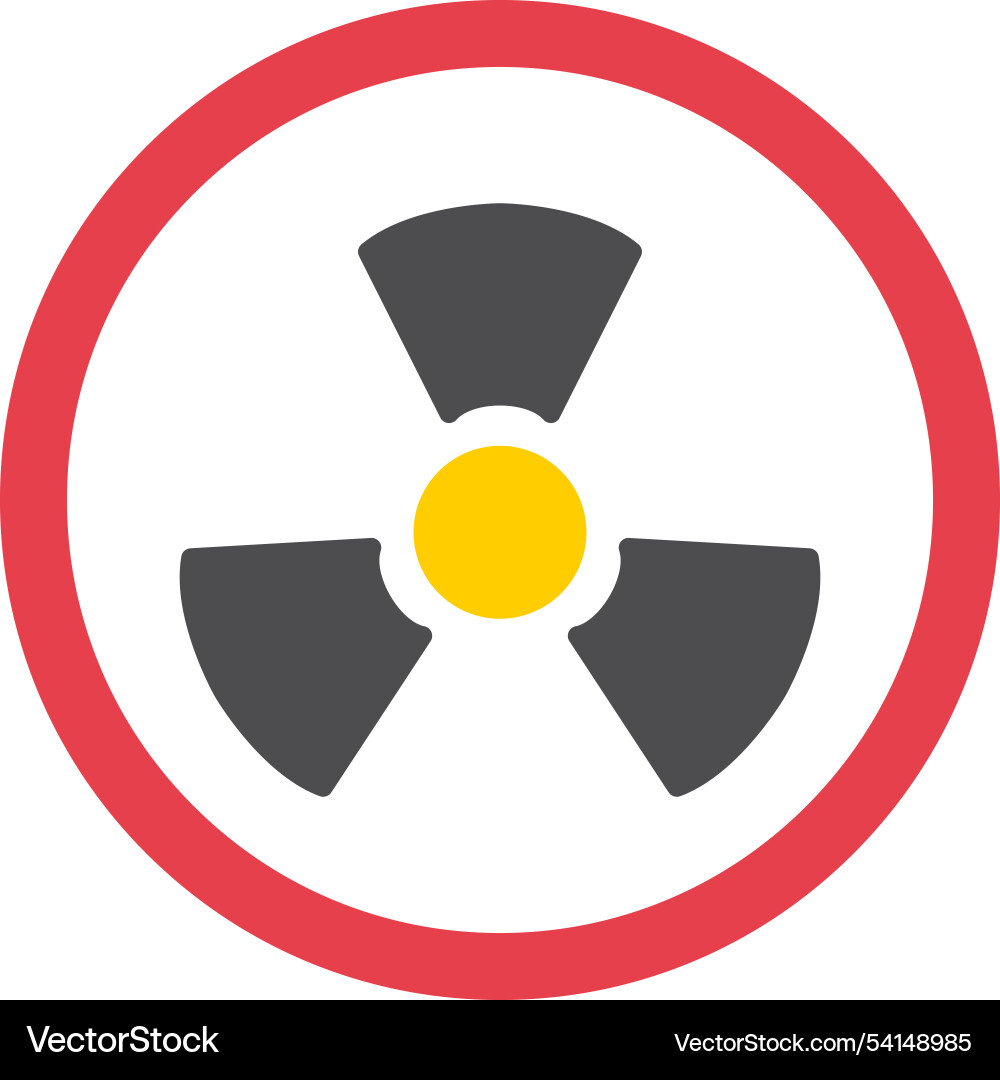 Radioactivity flat icon design Royalty Free Vector Image Radioactivity flat icon design Royalty Free Vector Image