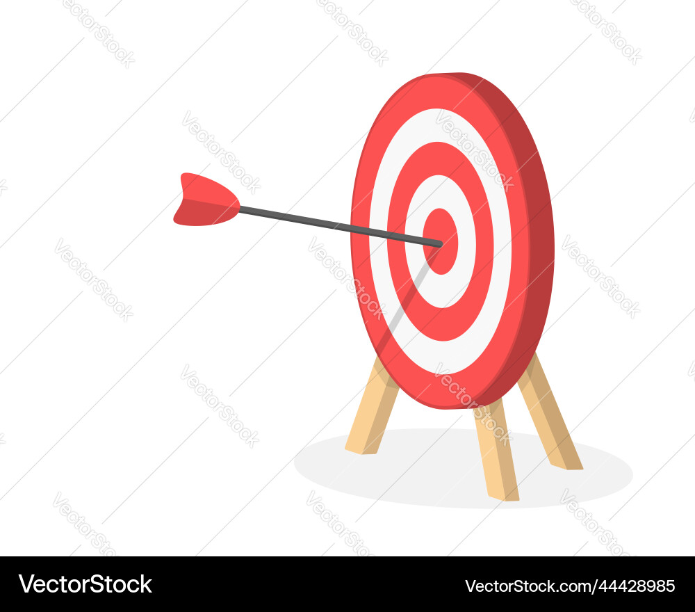 Red target Royalty Free Vector Image - VectorStock