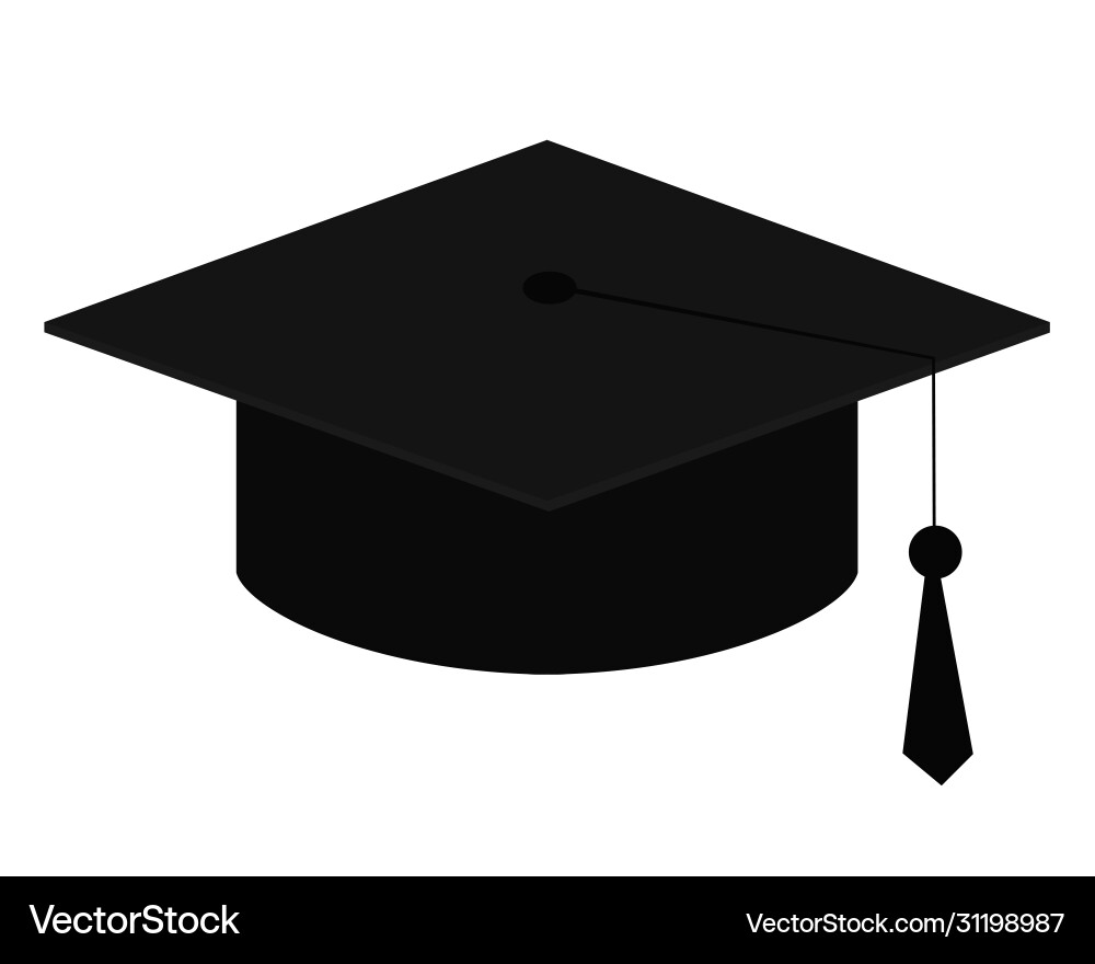 Education cup on white background student Vector Image
