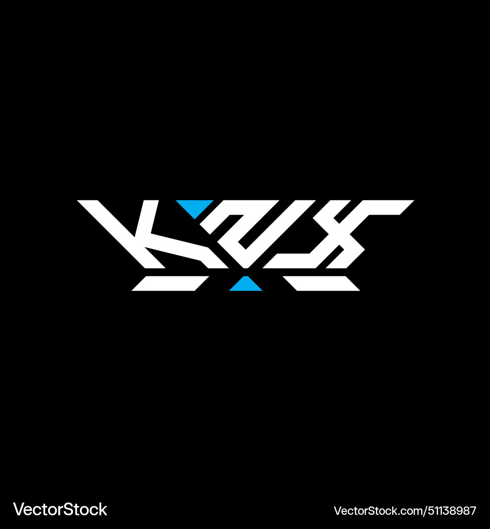 Knx letter logo design knx simple and modern logo Vector Image