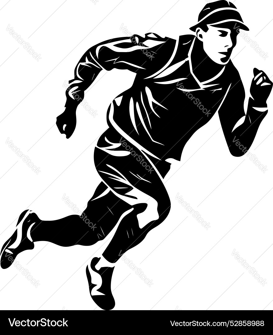 Fast track running icon design endurance edge Vector Image