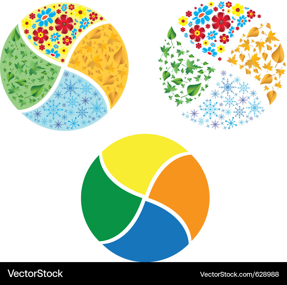 Four seasons Royalty Free Vector Image - VectorStock