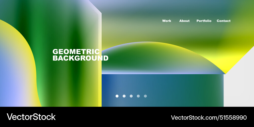 Abstract geometric shapes web design page Vector Image