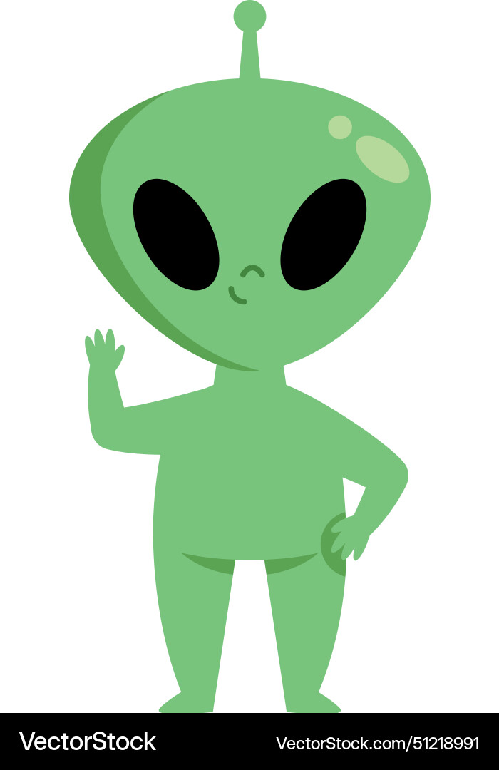 Alien space cartoon Royalty Free Vector Image - VectorStock