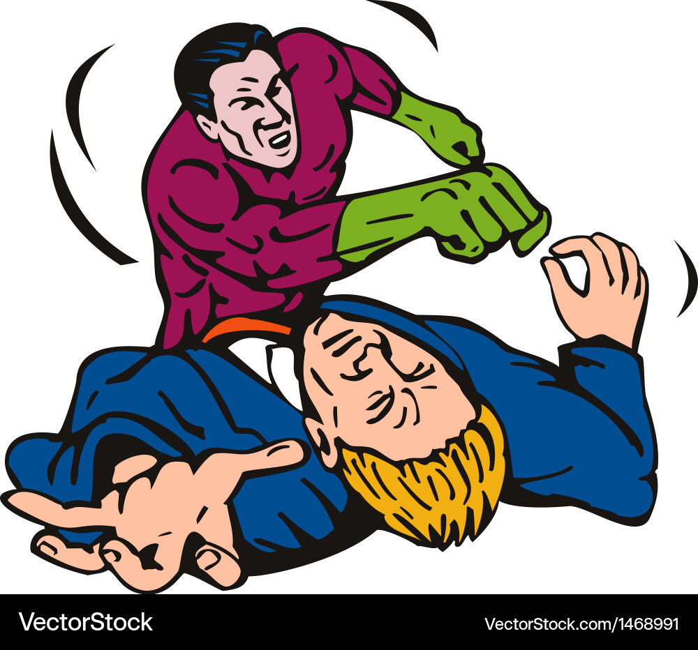 Cartoon super hero running punching Royalty Free Vector