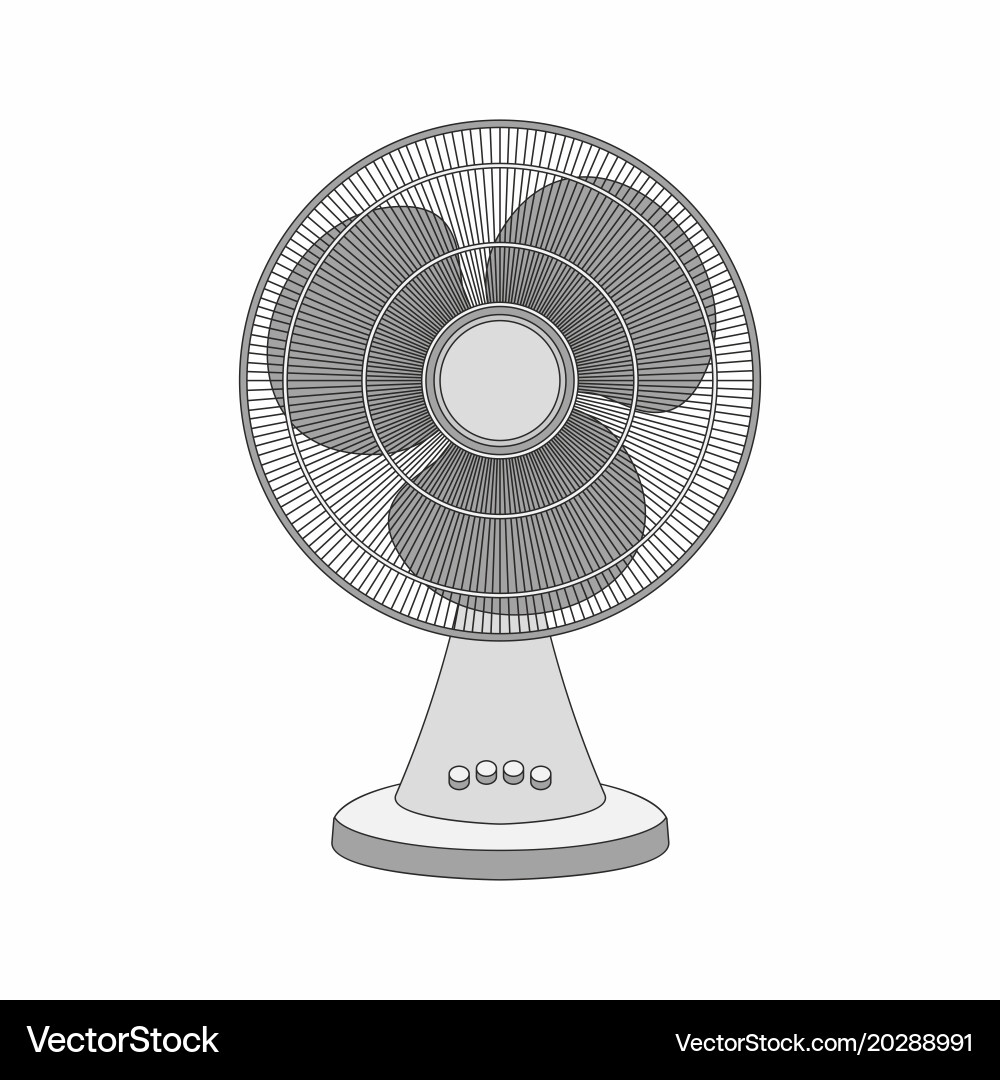 Table fan Royalty Free Vector Image - VectorStock