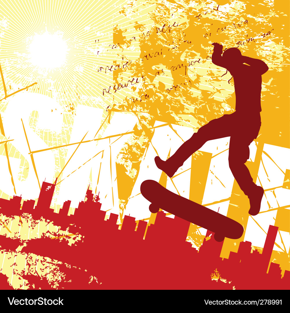 Urban skater Royalty Free Vector Image - VectorStock
