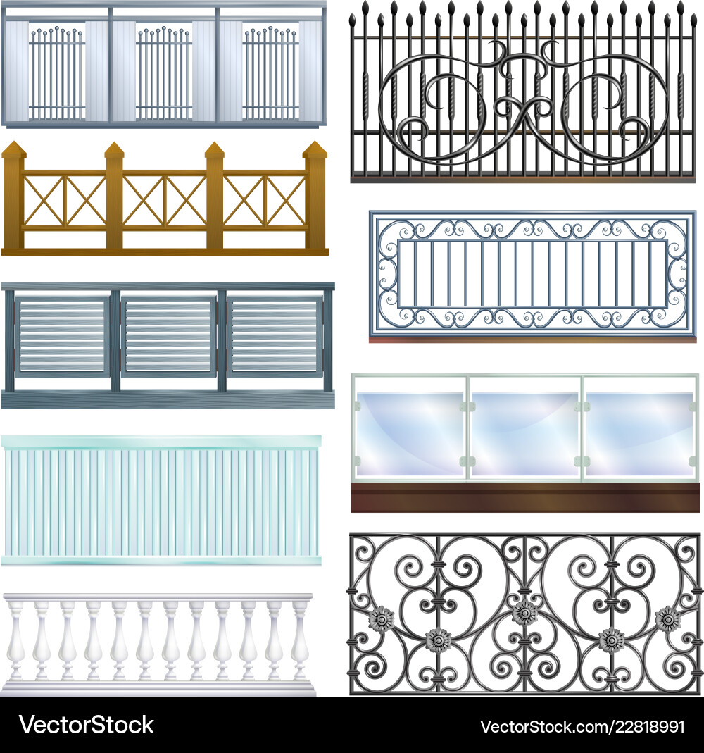 Balcony railing steel Vector Images & Graphics for Commercial Use ...