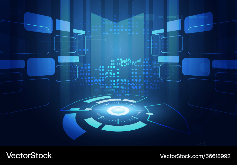 Abstract technology ui futuristic concept hud Vector Image