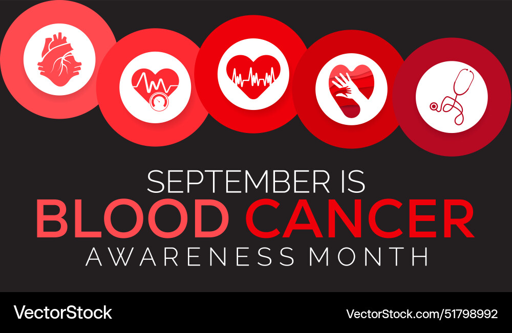 Blood cancer awareness month Royalty Free Vector Image