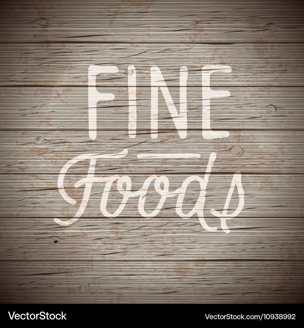 Hand drawn lettering slogan for food Royalty Free Vector