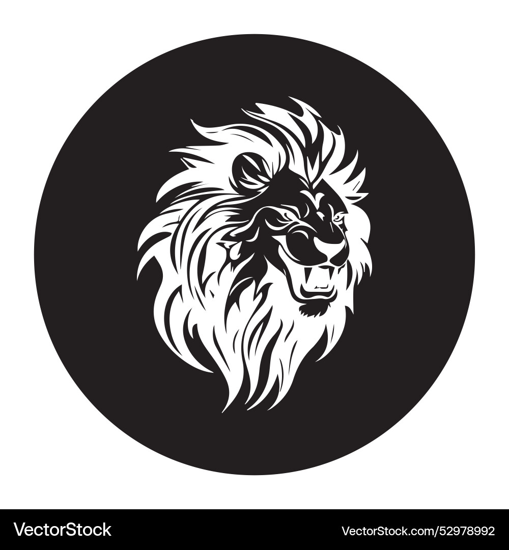 Lion animal icon symbol Royalty Free Vector Image