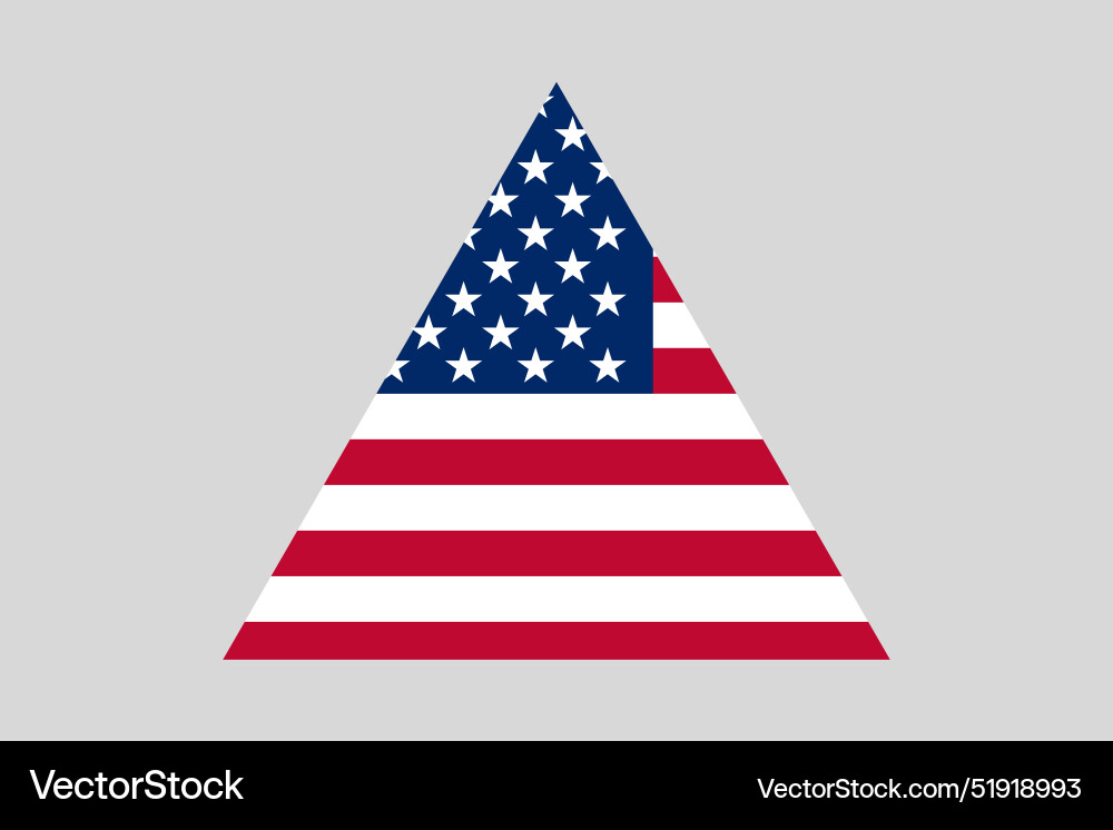 American flag sign Royalty Free Vector Image - VectorStock