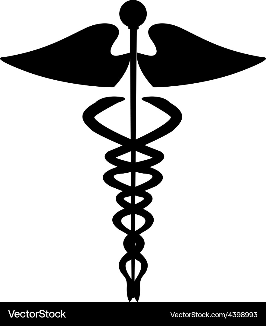 Caduceus Symbol Royalty Free Vector Image - VectorStock
