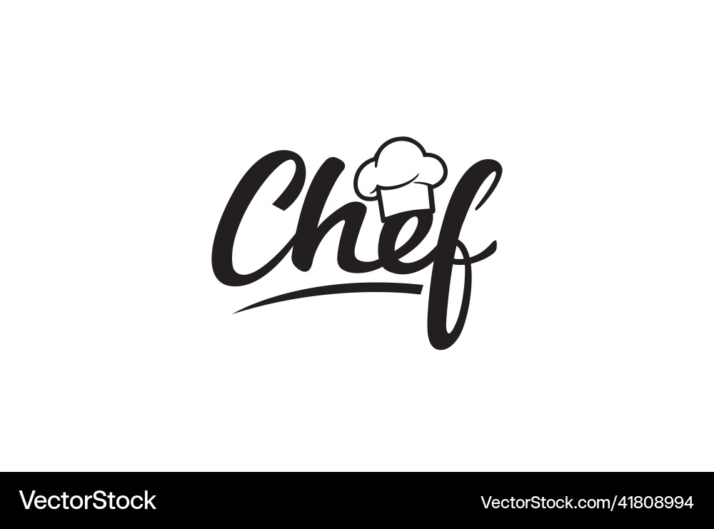 Chef Hat Alphabet Font Logo Royalty Free Vector Image