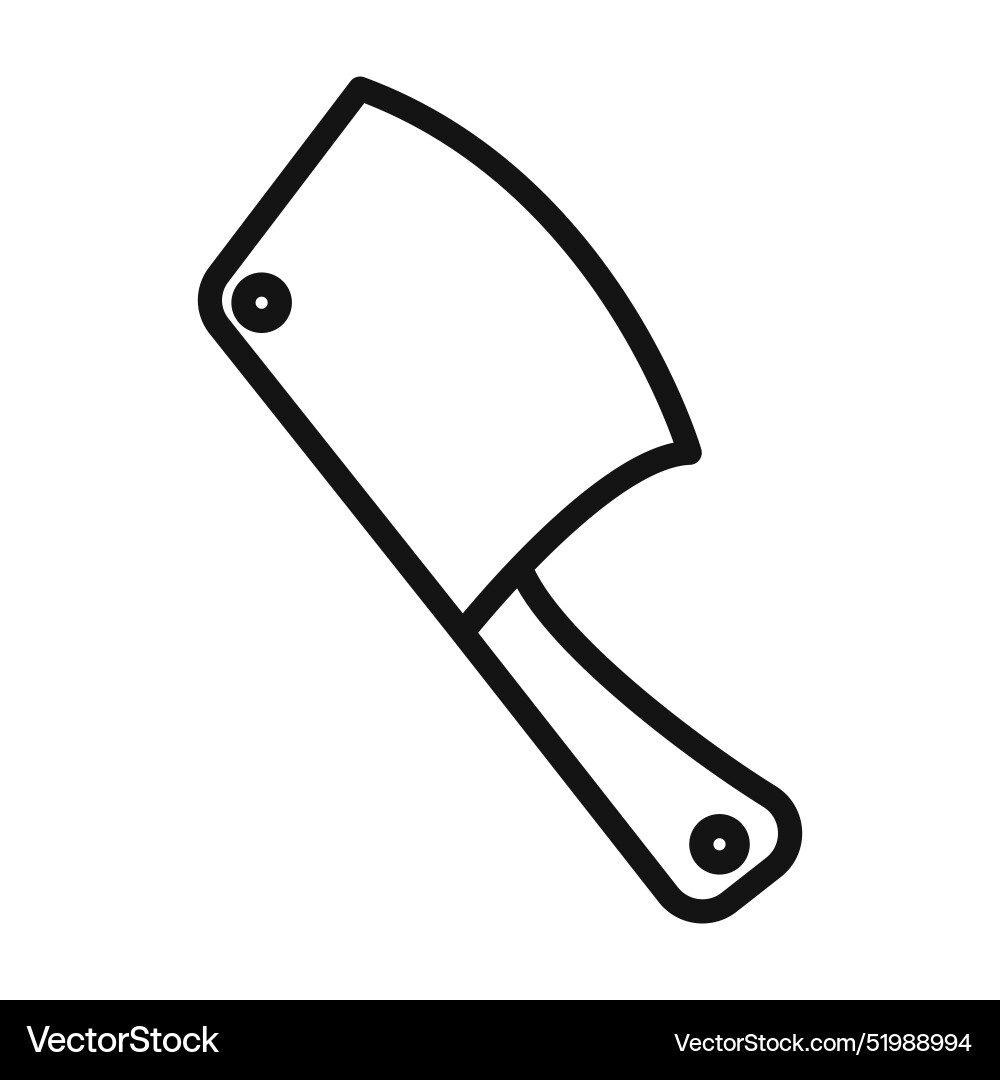 Cooking chef knife icon mark in filled style Vector Image