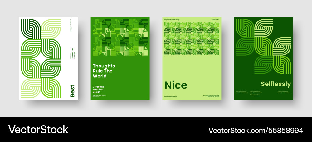 Creative report template modern brochure layout Vector Image