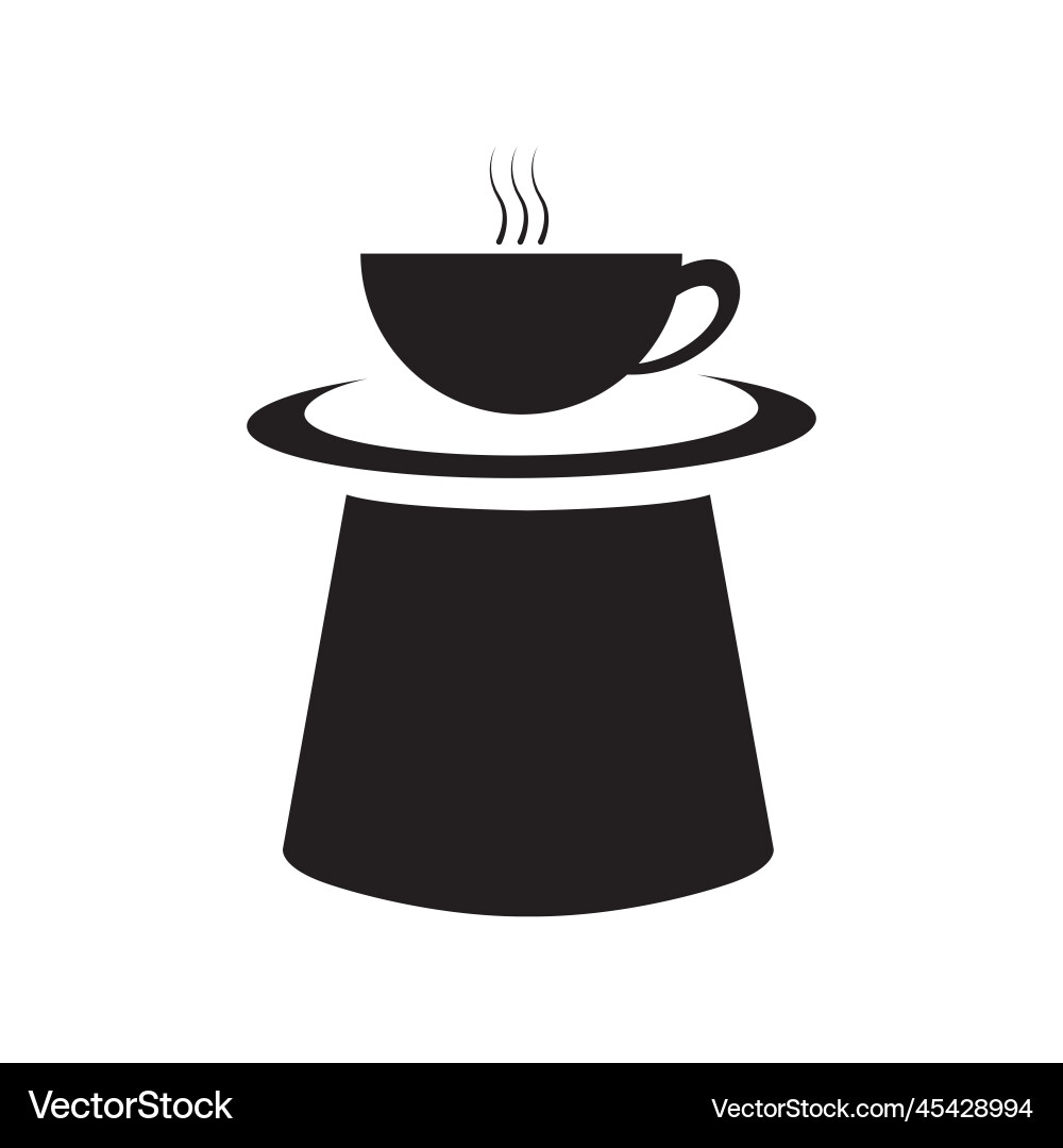 Magic coffee icon logo Royalty Free Vector Image