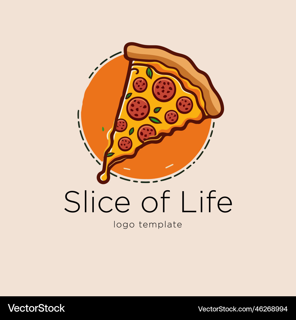 Slices of pizza a slice Royalty Free Vector Image