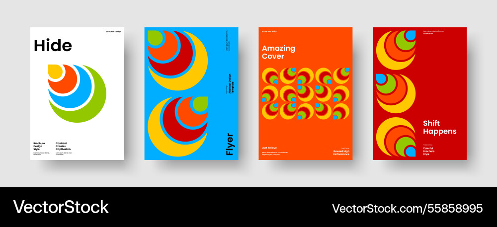 Creative background layout isolated flyer Vector Image