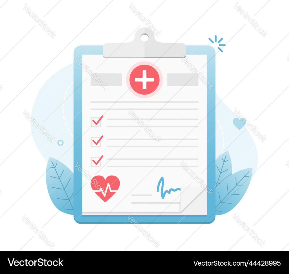 Medical check up Royalty Free Vector Image - VectorStock