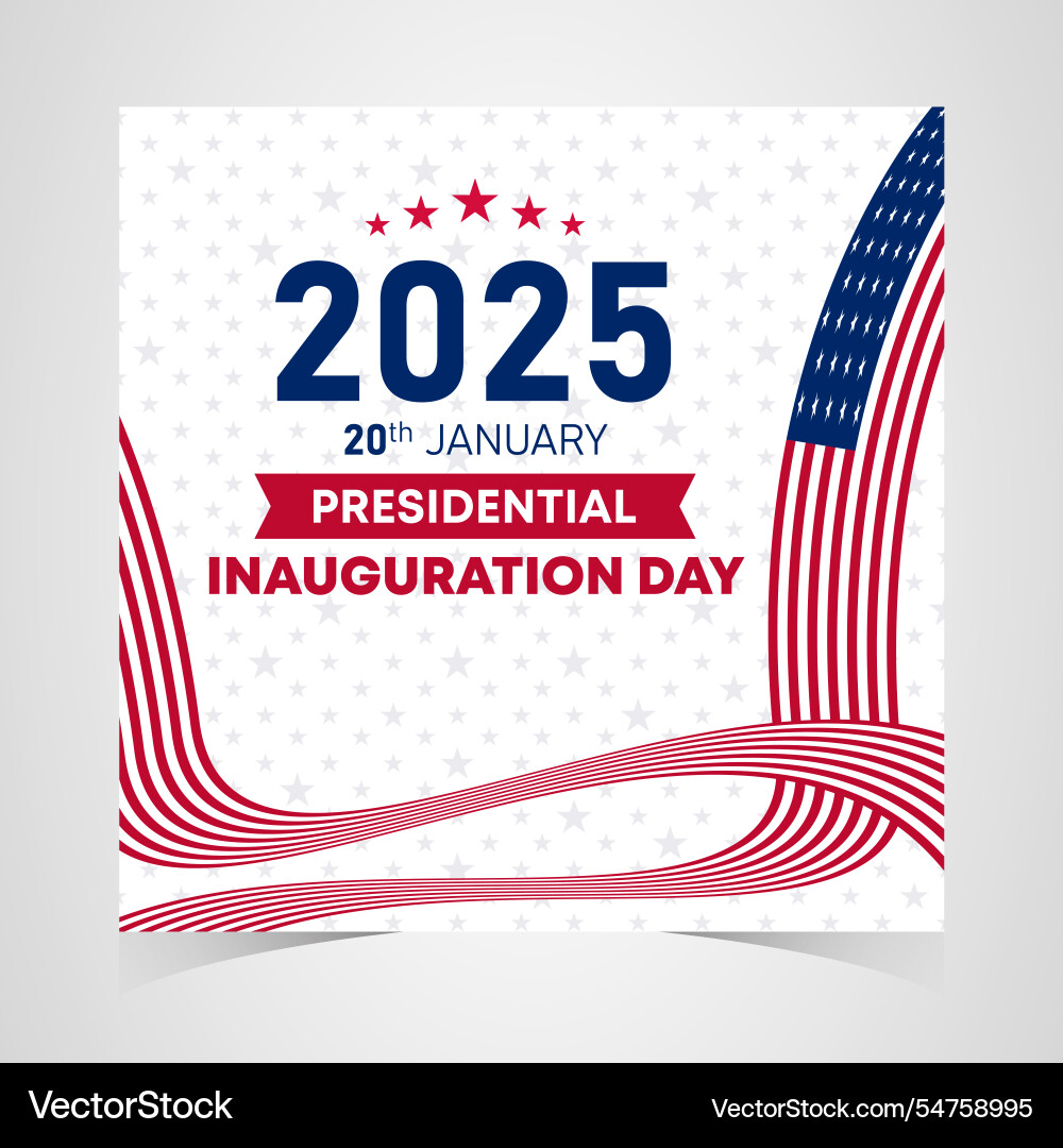 Presidential inauguration day web banner Vector Image