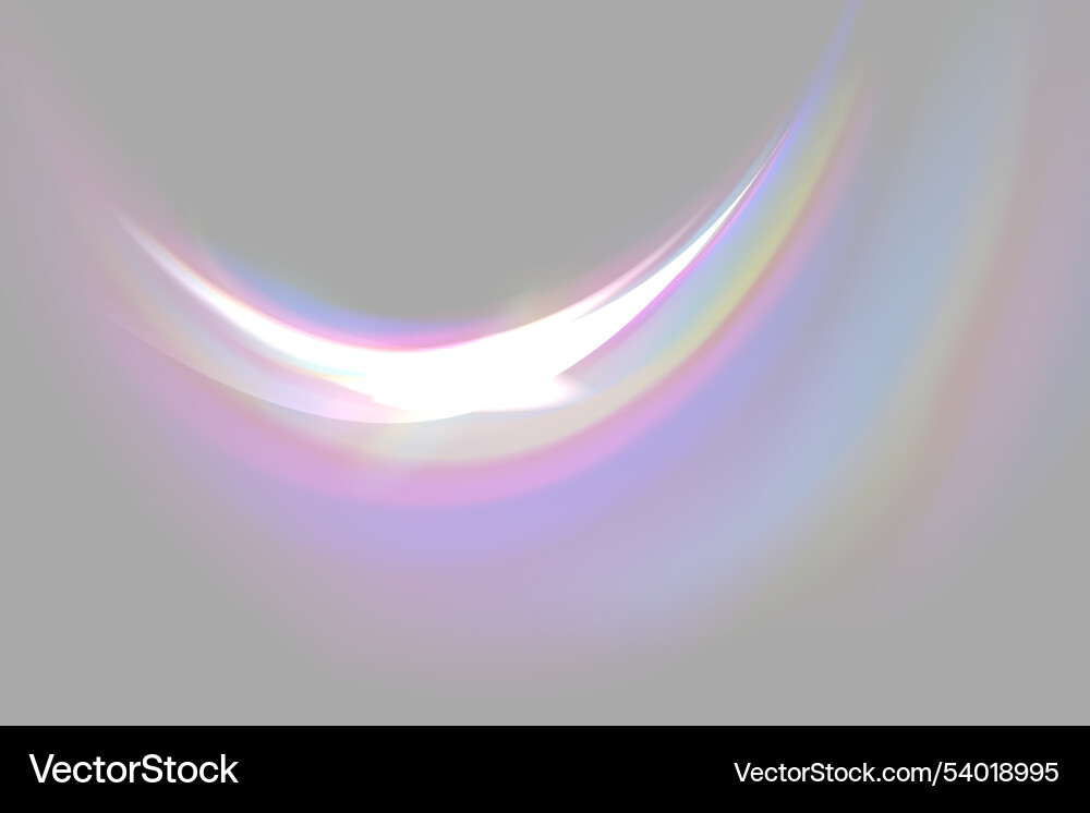 Prism light overlay with rainbow effect Royalty Free Vector
