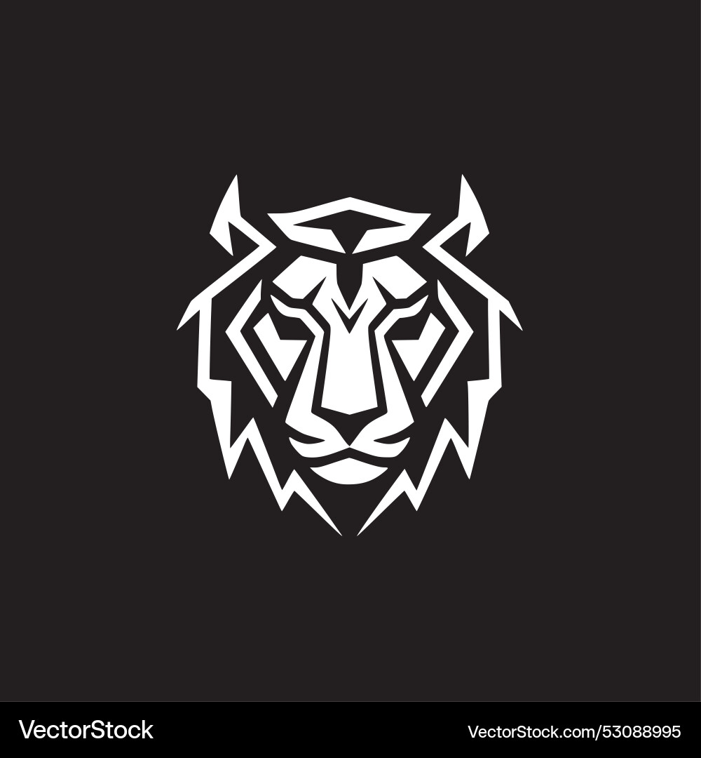 Tiger - minimalist and simple silhouette Vector Image