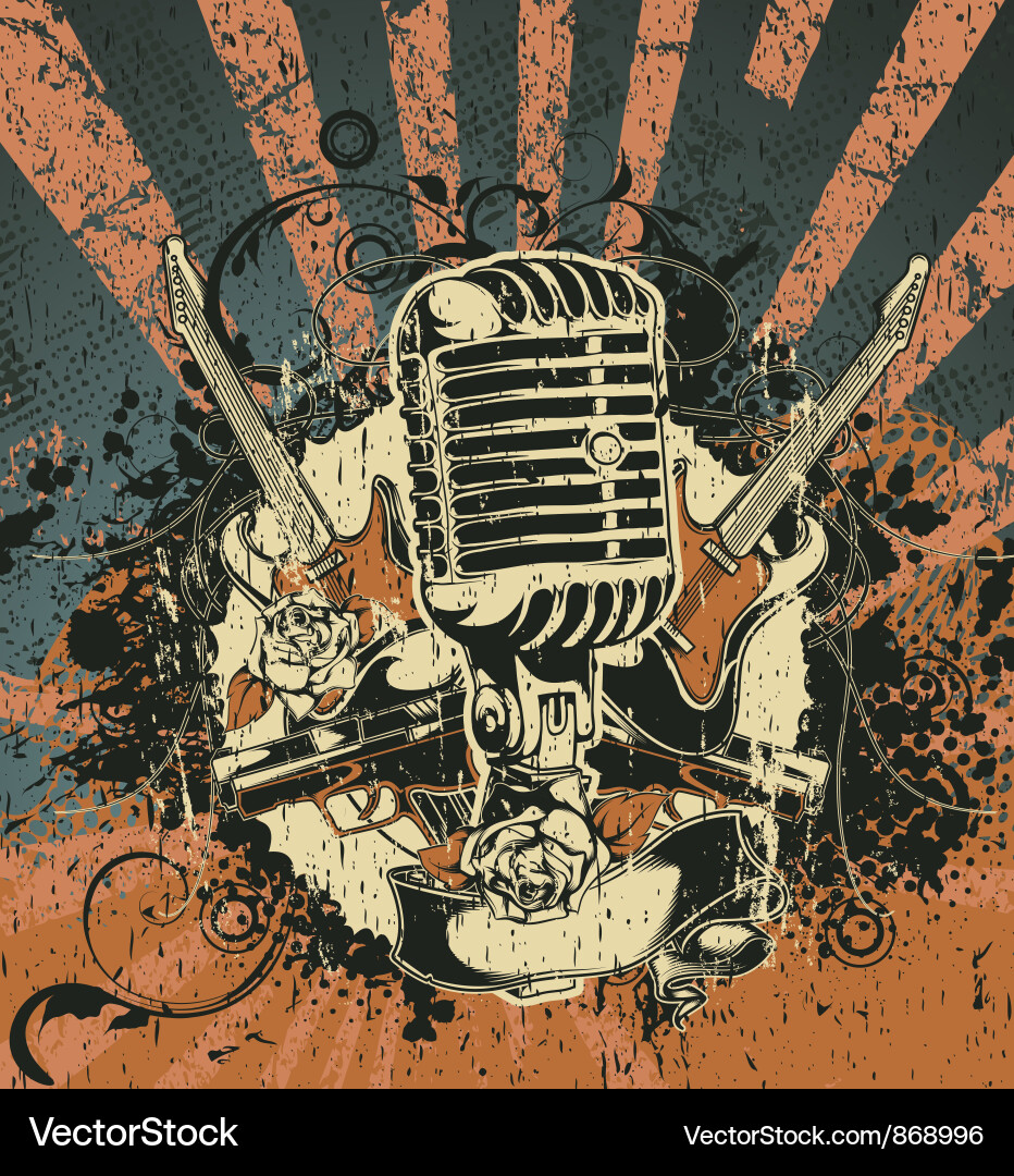 Concert poster Royalty Free Vector Image - VectorStock