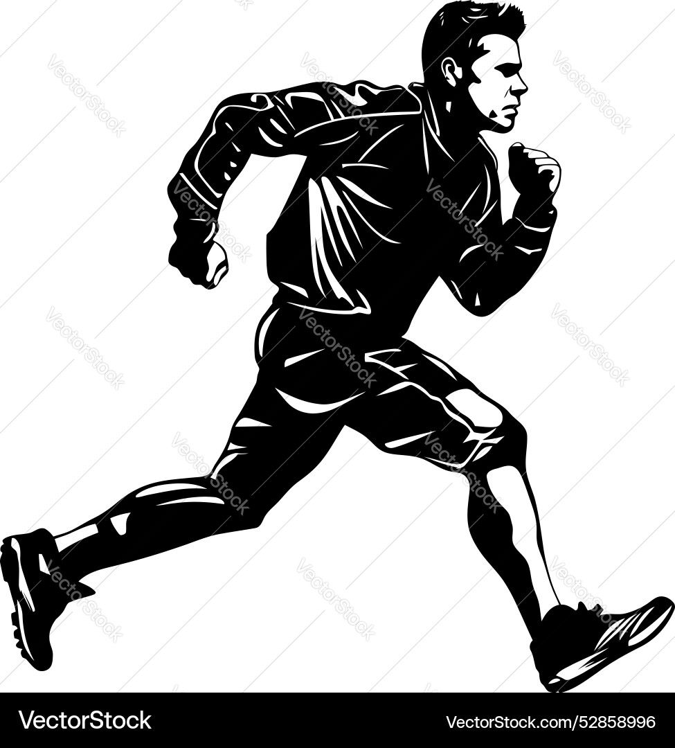 Endurance elevation marathon runner logo run Vector Image