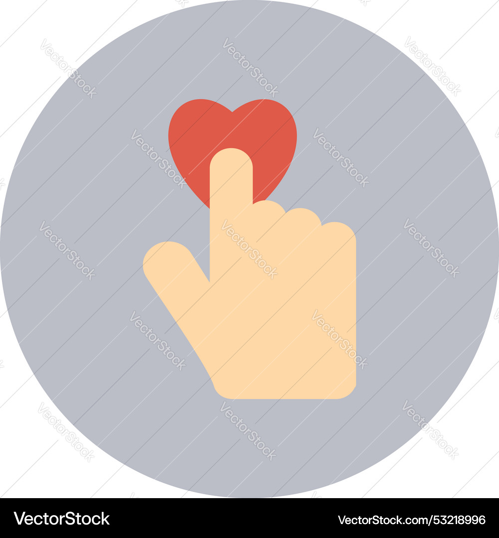Honesty flat circle icon Royalty Free Vector Image
