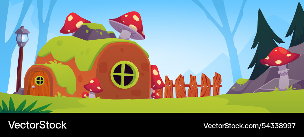 A fairy-tale village Royalty Free Vector Image