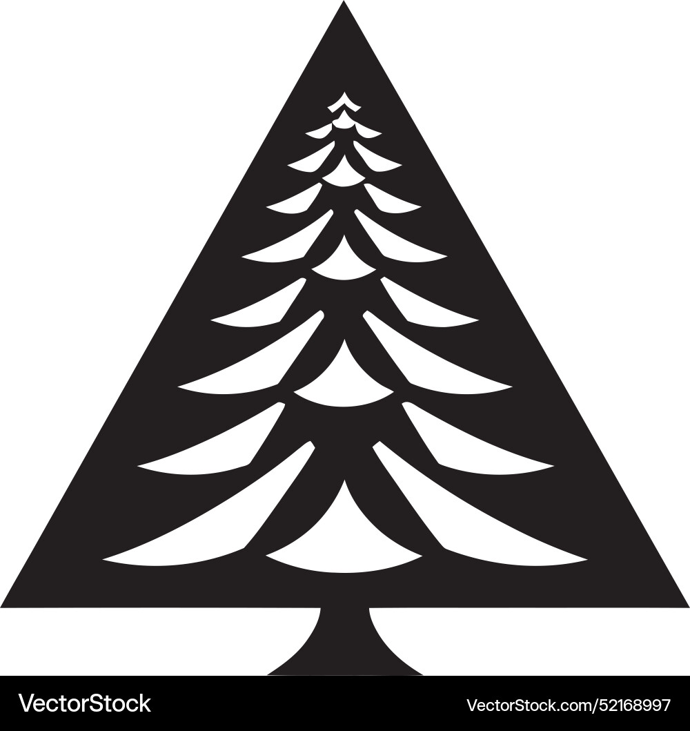 Christmas tree through history evolution Vector Image