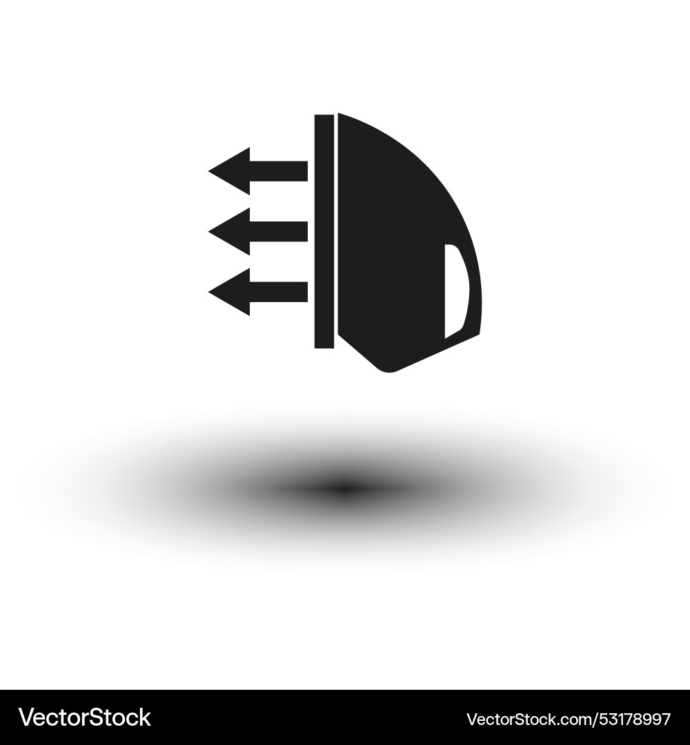 Hot iron icon caution steam symbol household Vector Image