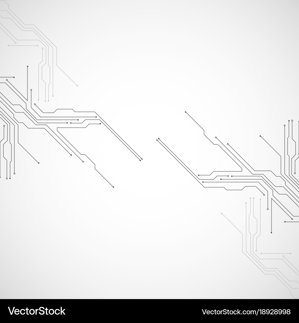 Abstract Technology Circuit Board Communication Vector Image