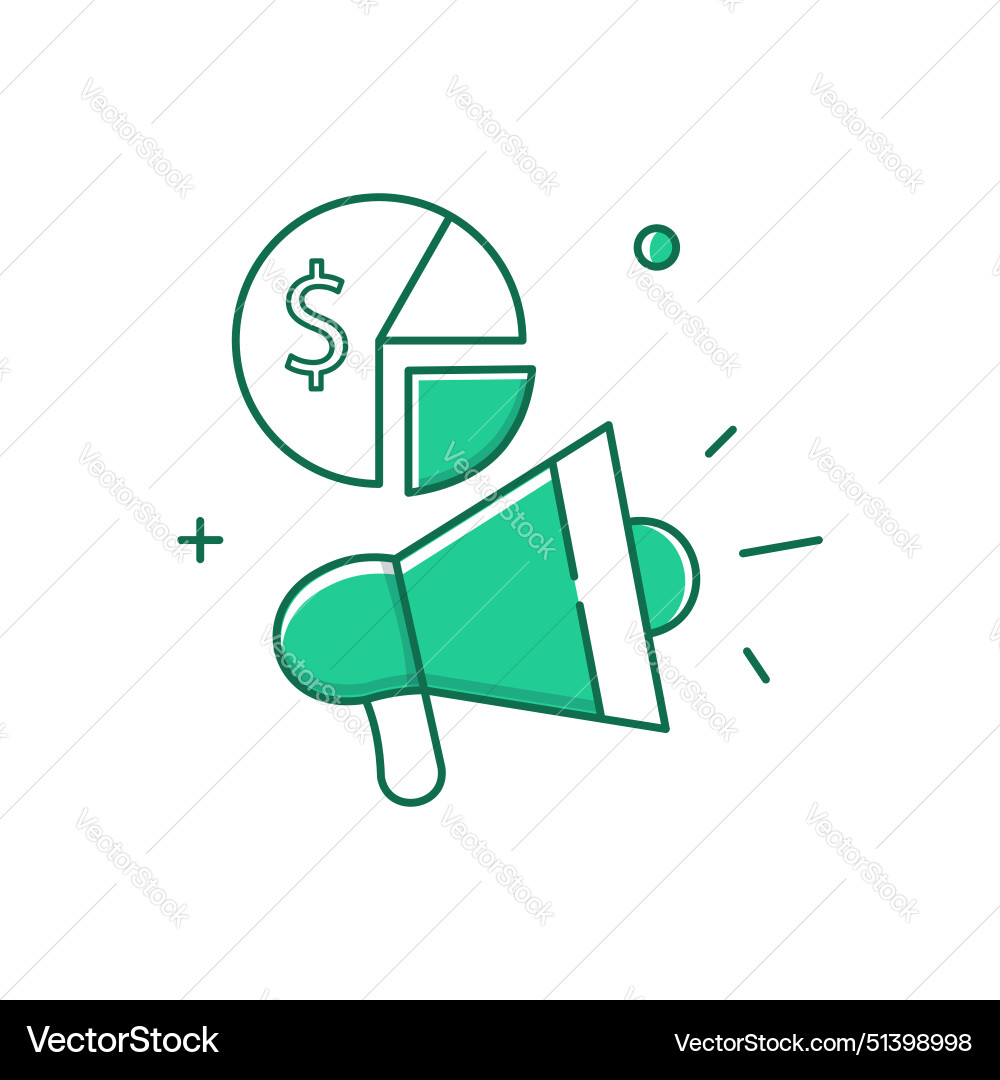 Ad budget maximization optimized Royalty Free Vector Image