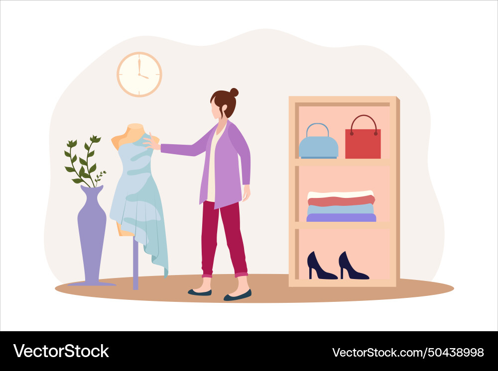 Fashion flat design Royalty Free Vector Image - VectorStock
