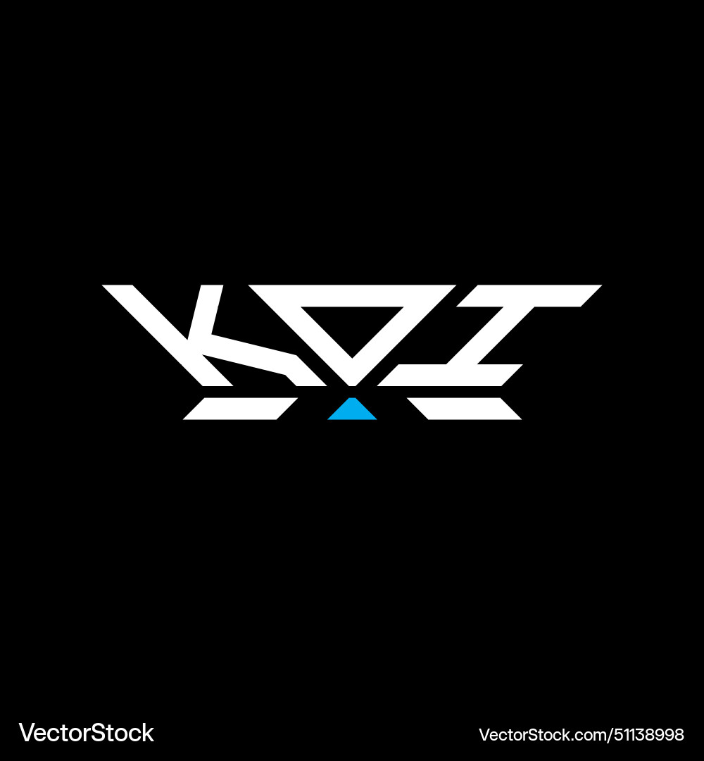 Koi letter logo design koi simple and modern logo Vector Image