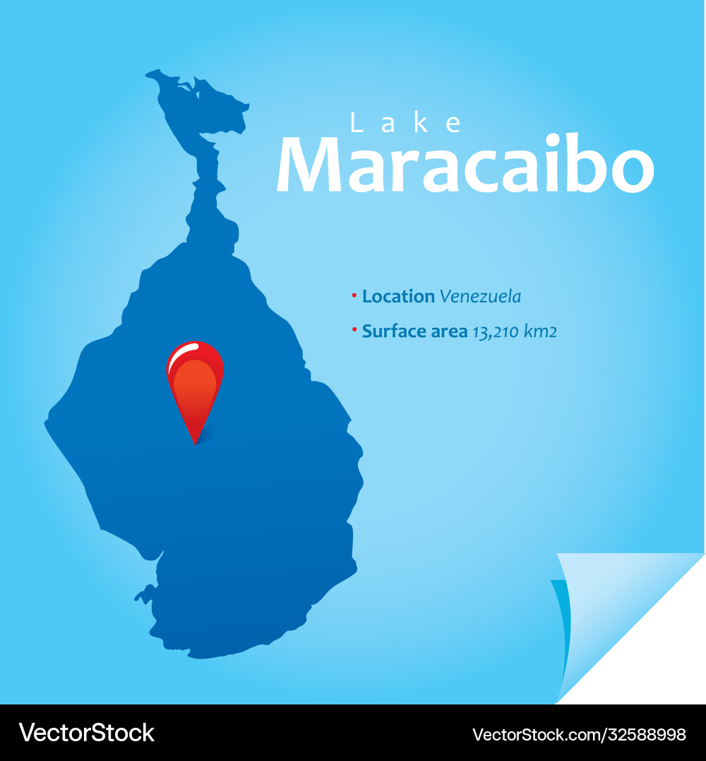 Lake maracaibo Royalty Free Vector Image - VectorStock