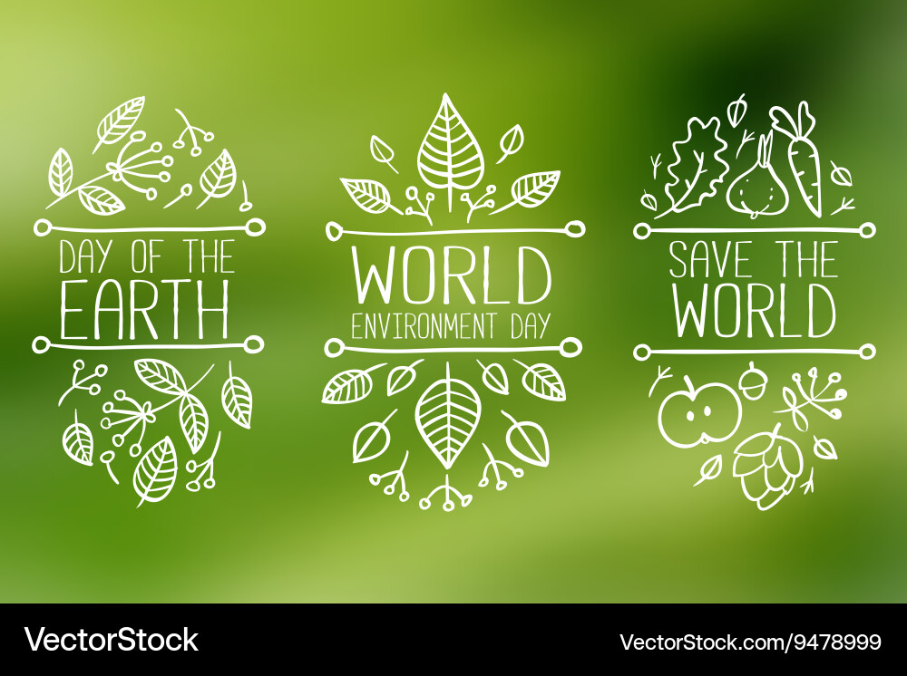 Climate change banner set Royalty Free Vector Image