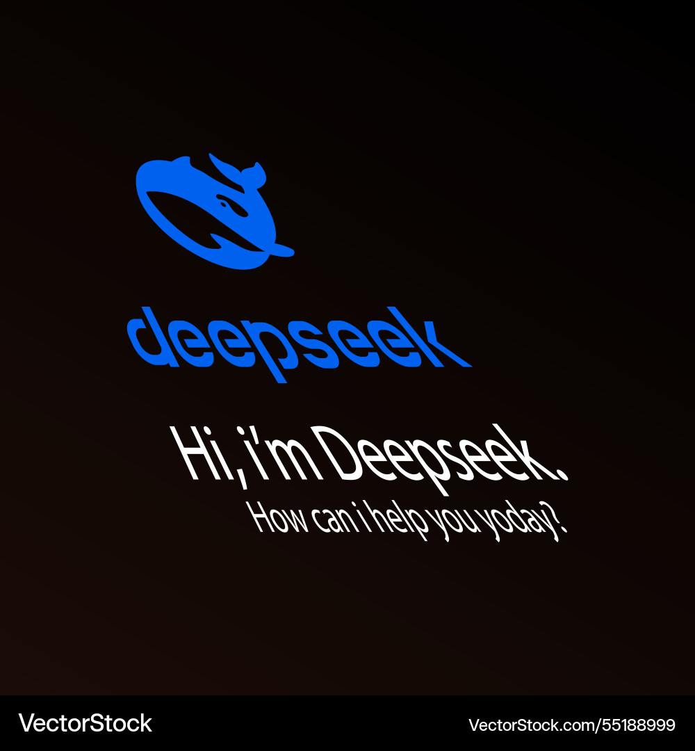 Deepseek background Royalty Free Vector Image - VectorStock