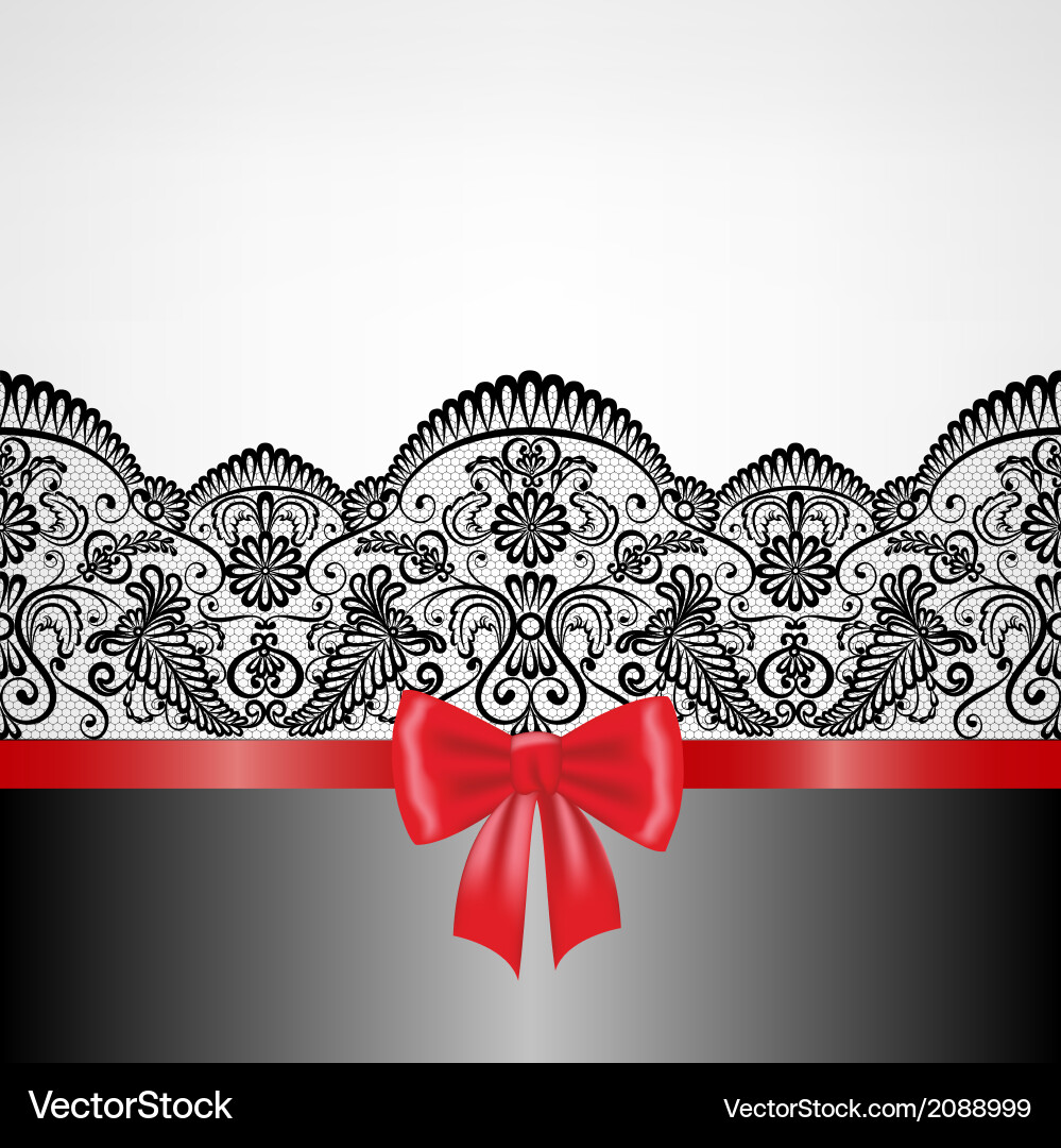 Floral Lace Border Royalty Free Vector Image - VectorStock