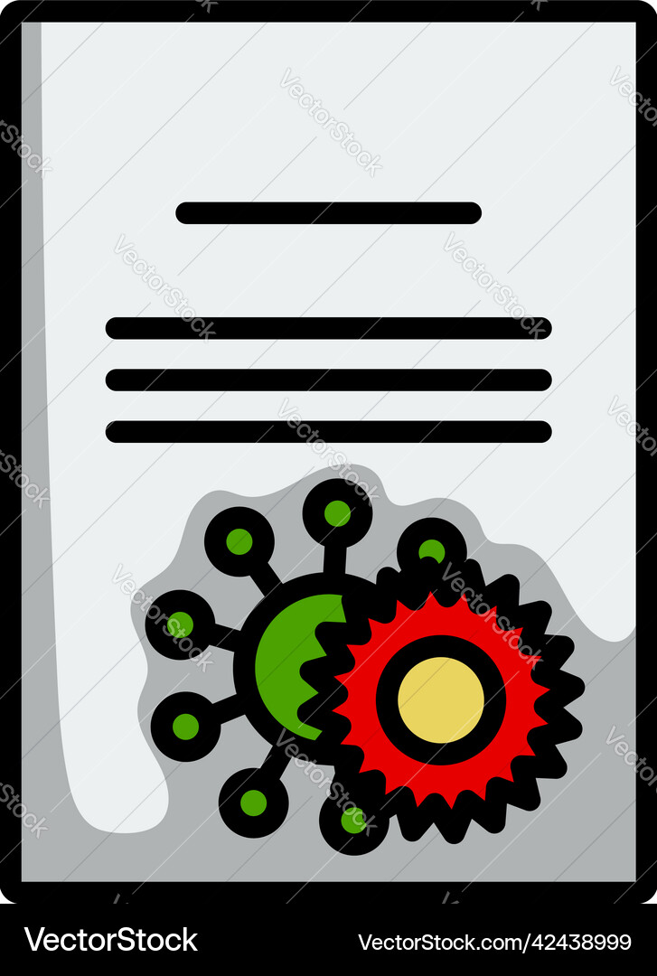 No coronavirus certificate icon Royalty Free Vector Image