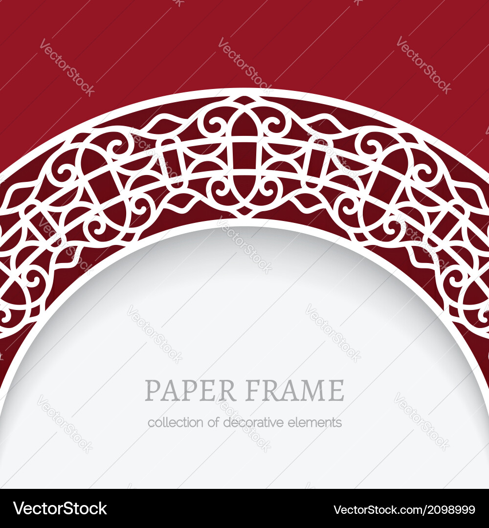 Paper lace background Royalty Free Vector Image