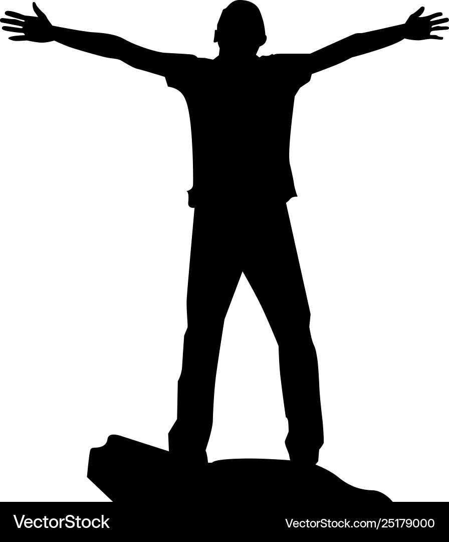 Arms wide open Royalty Free Vector Image - VectorStock