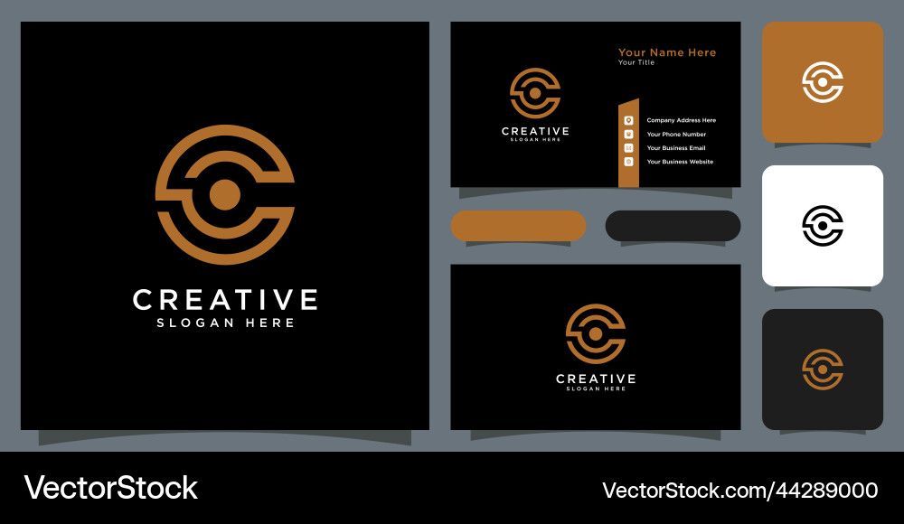 Initial letter c logo design Royalty Free Vector Image