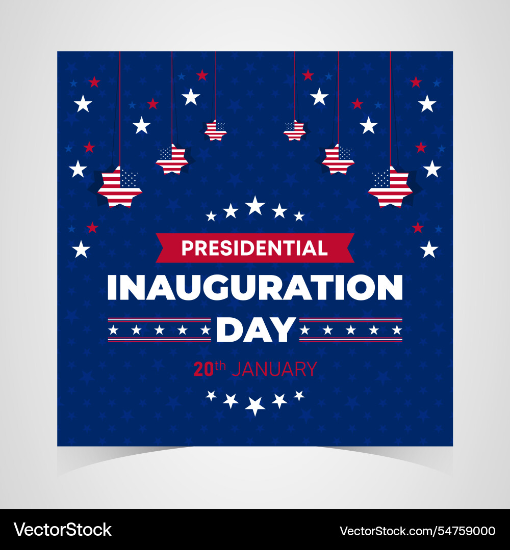 Presidential inauguration day web banner Vector Image