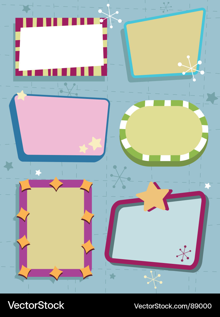 Retro signs Royalty Free Vector Image - VectorStock