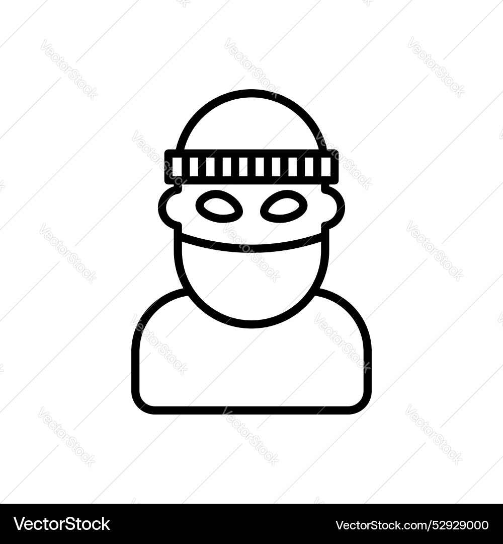Robber icon Royalty Free Vector Image - VectorStock