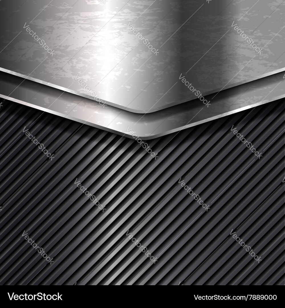 Silver grunge metal backgrounds Royalty Free Vector Image